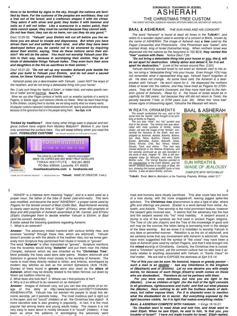 Asherah WHAT? | PDF | Elijah | Torah
