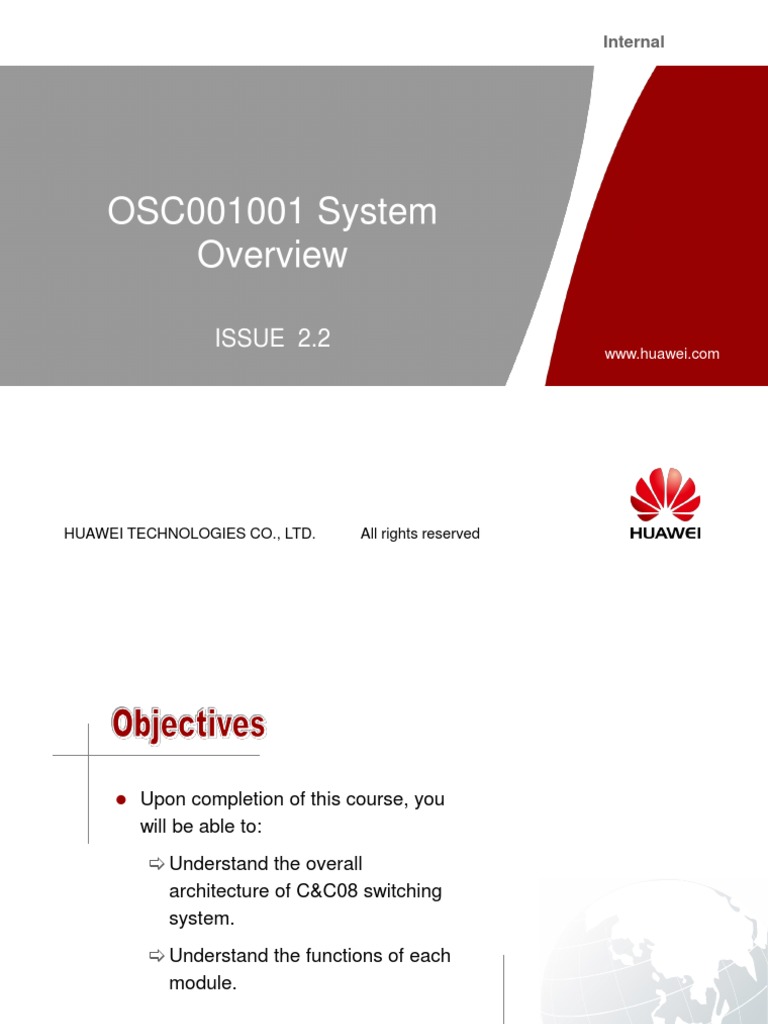 OSC001001 System Overview ISSUE2.2 | PDF | Modularity | Computer Network