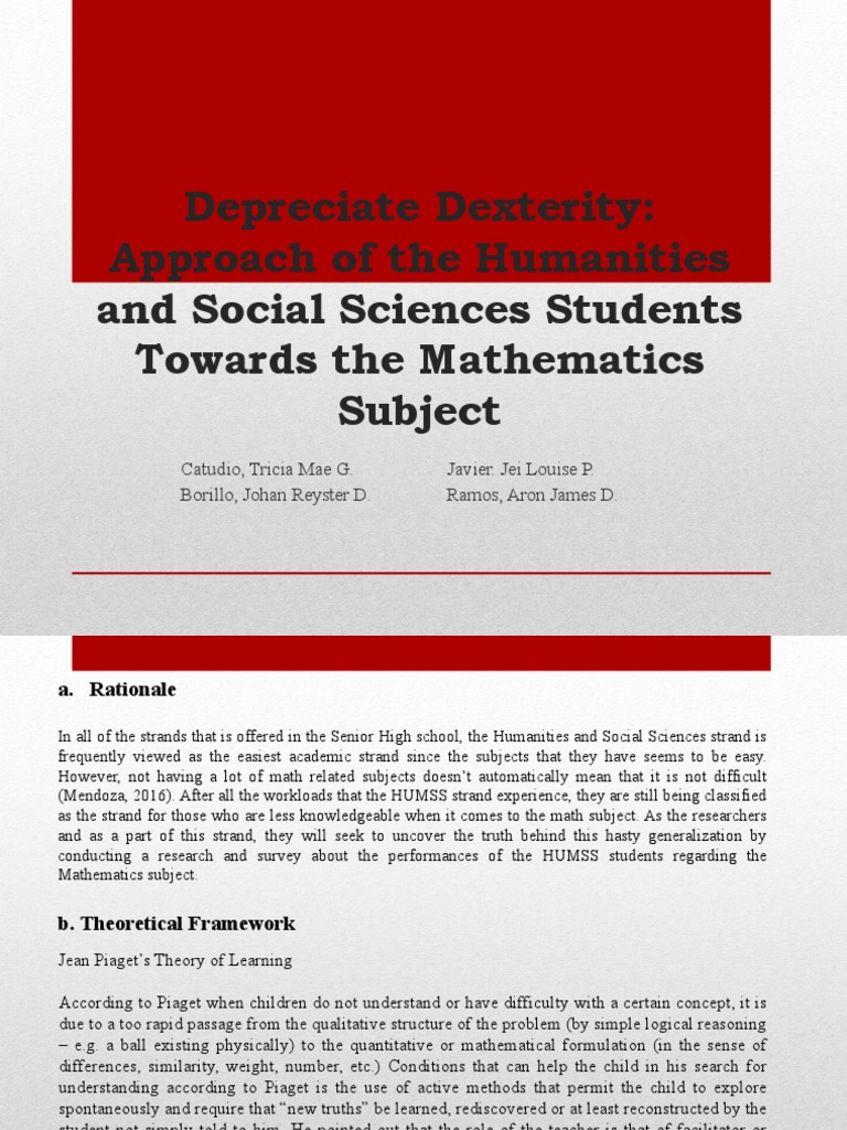 Research Defense Final | PDF | Quantitative Research | Teaching Mathematics