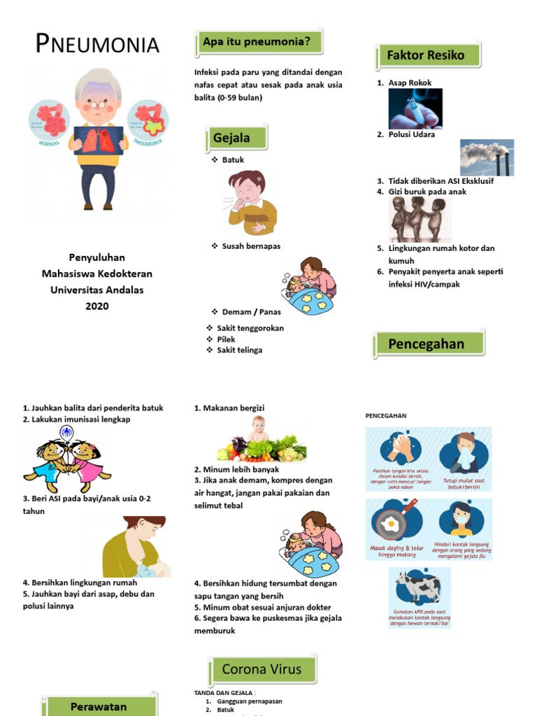 Leaflet Pneumonia Anak | PDF