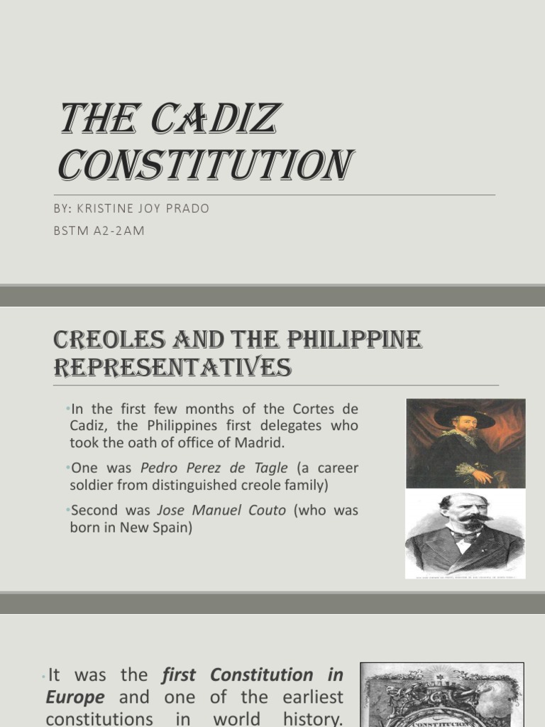 Cadiz Constitution of 1812 | PDF