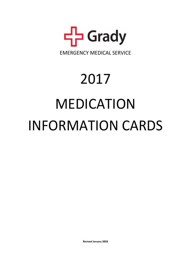 2017 EMS Medication Dosage Guidelines | PDF | Hypoglycemia | Naloxone