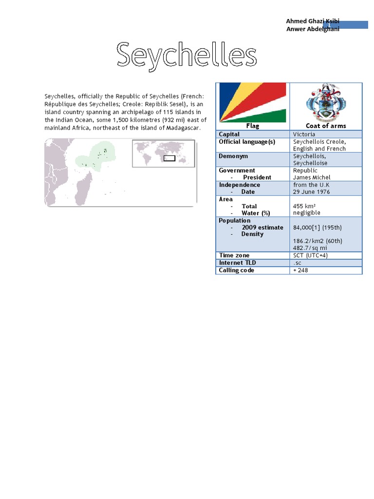 Seychelles | PDF | Island | Tropical Cyclones