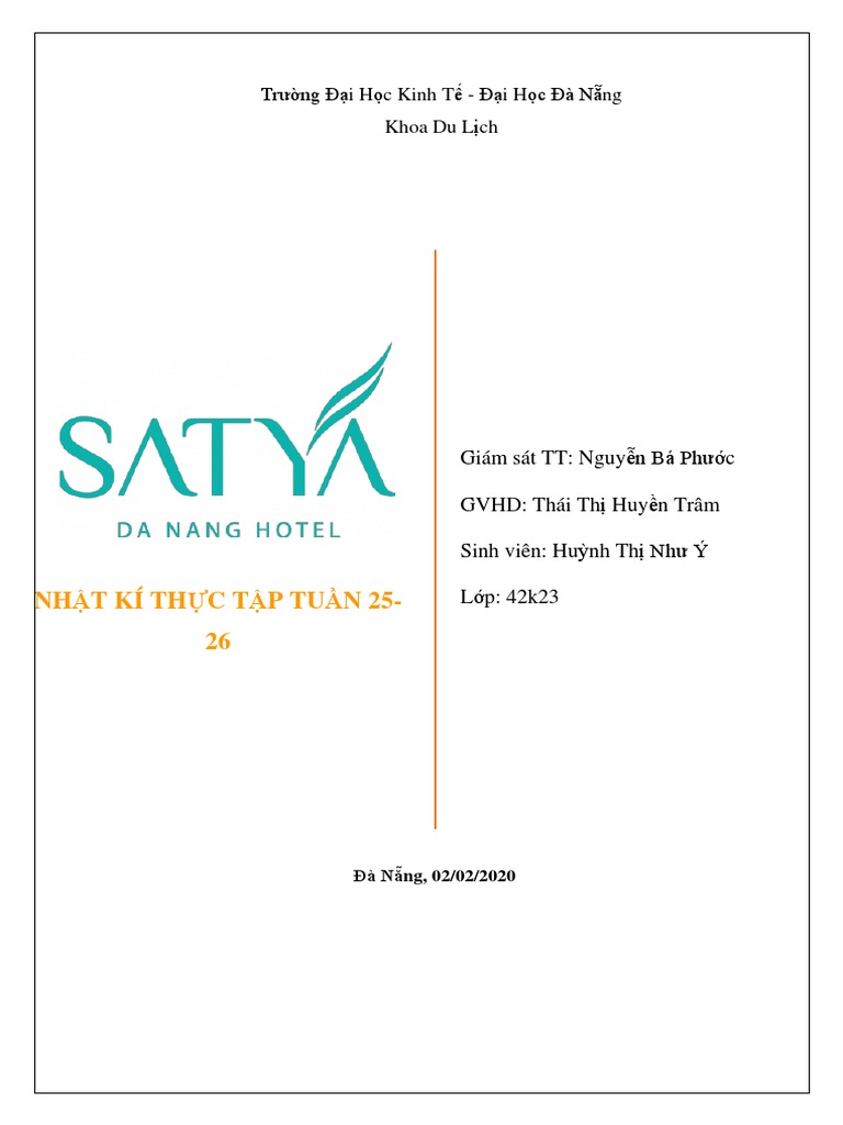 NKTT T25 T26 Huynh Thi Nhu Y | PDF