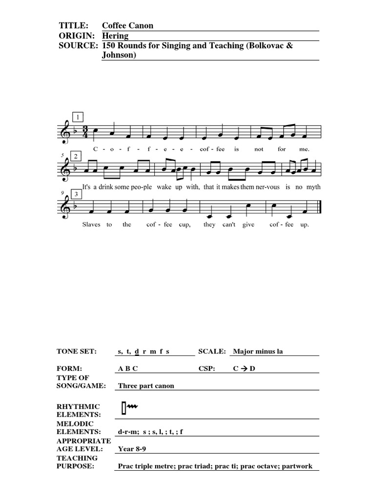 Coffee Canon PDF | PDF