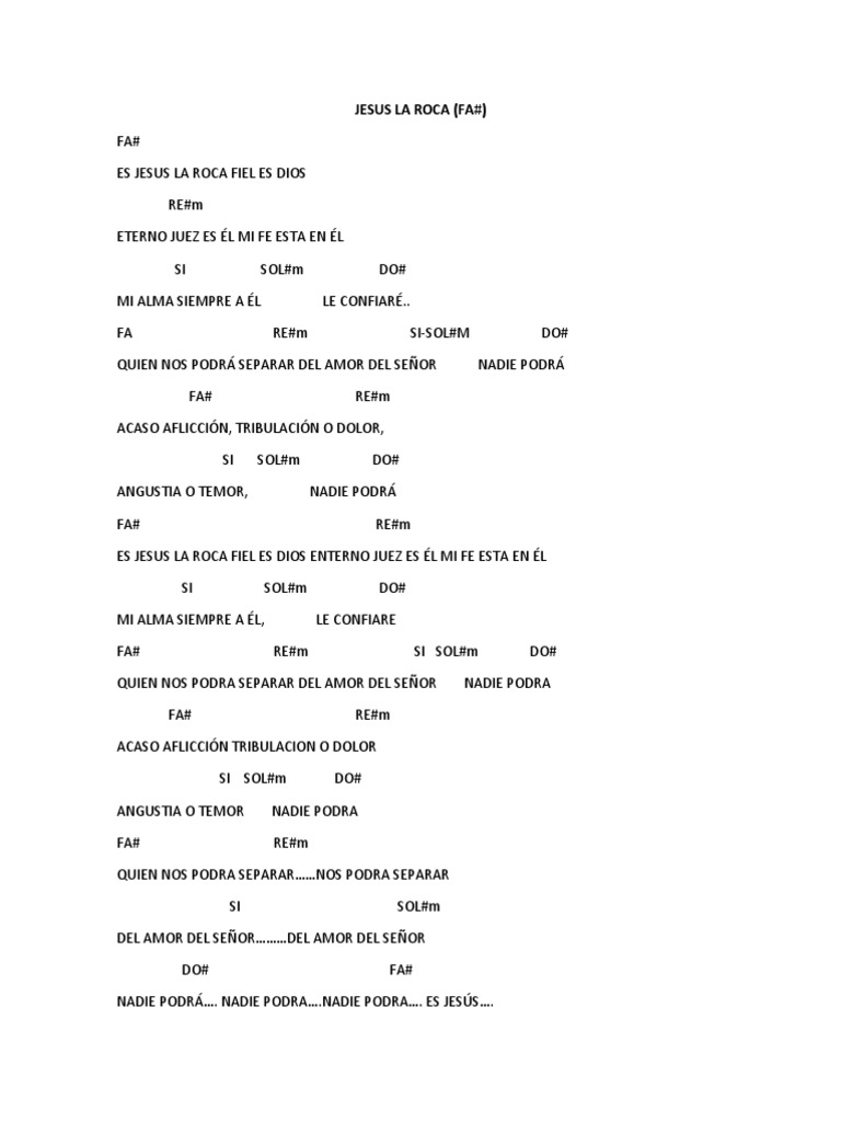 Jesus La Roca | PDF