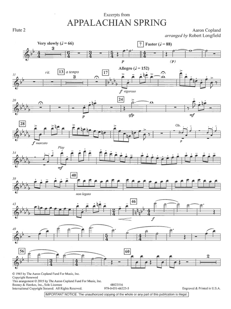 03 Flute 2 Appalachian Spring | PDF