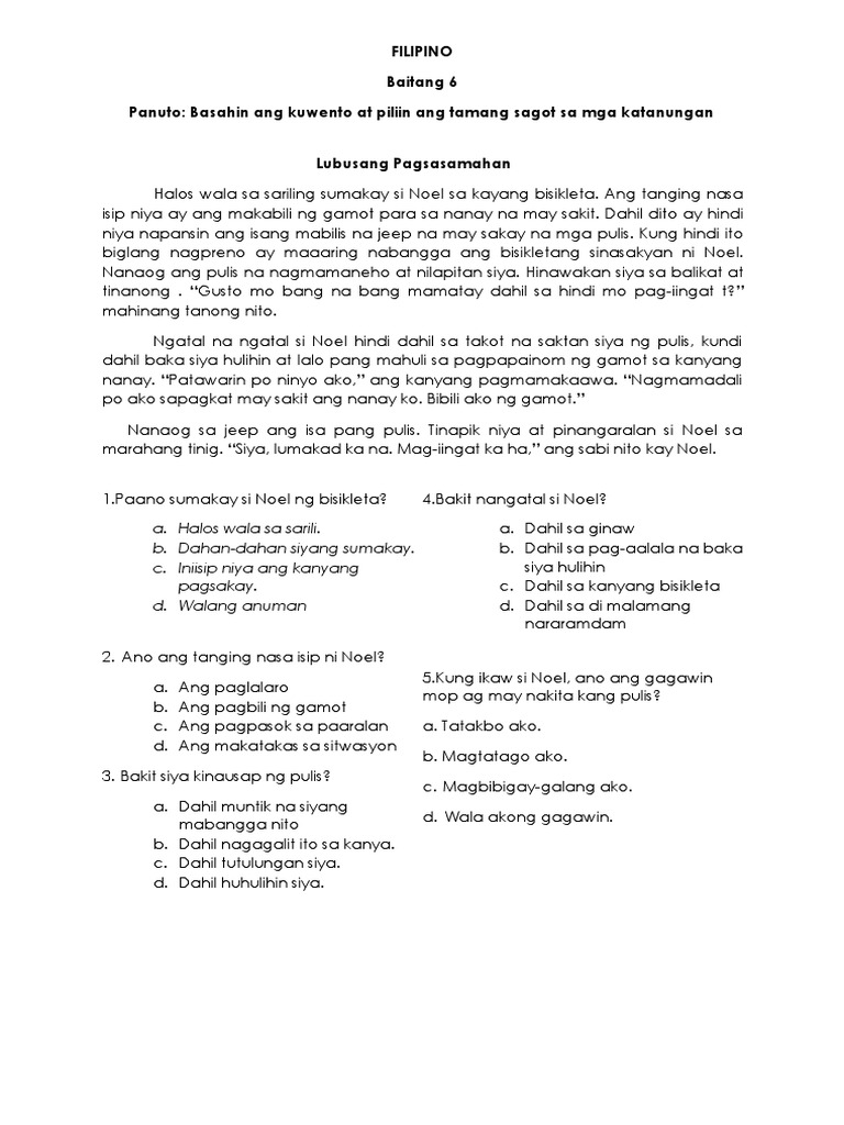 Filipino Babasahin | PDF