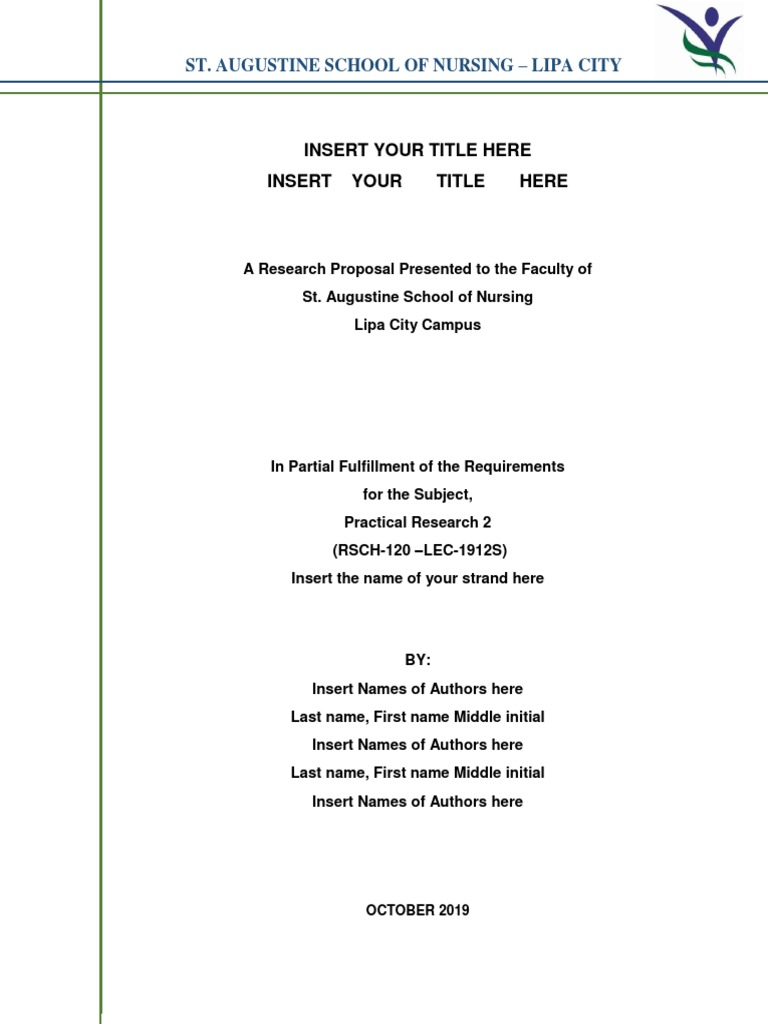 Chapter 1 To 3 - Example Format | PDF | Research Design | Questionnaire