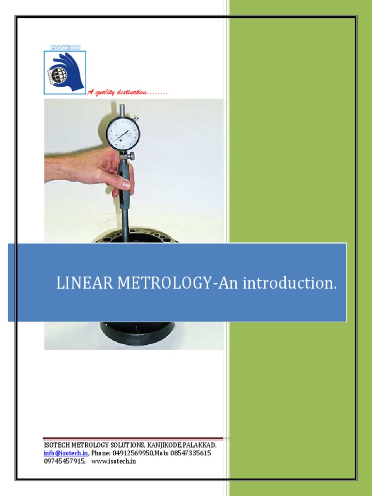 Introduction To Linear Metrology | PDF | Calibration | Metrology