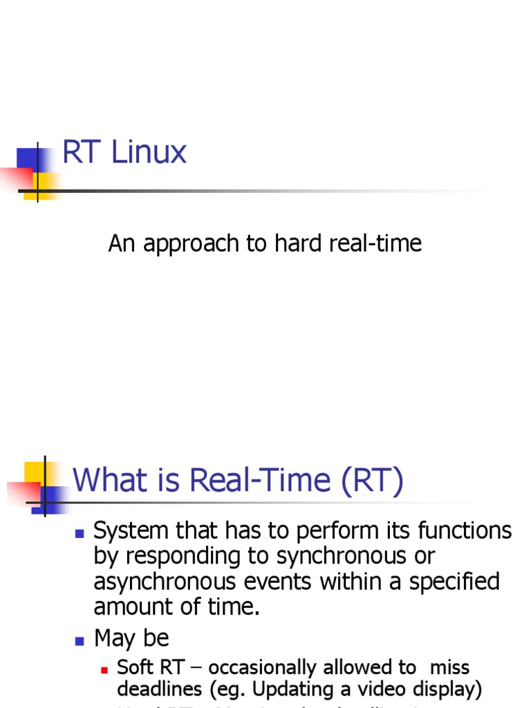 RTLinux | PDF | Scheduling (Computing) | Thread (Computing)