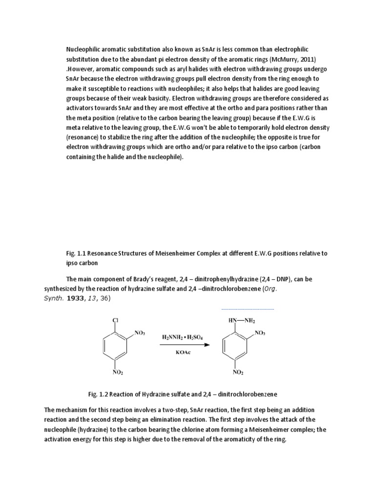 Synthesis and Testing of 2,4-DNP | PDF | Chemical Reactions | Organic ...