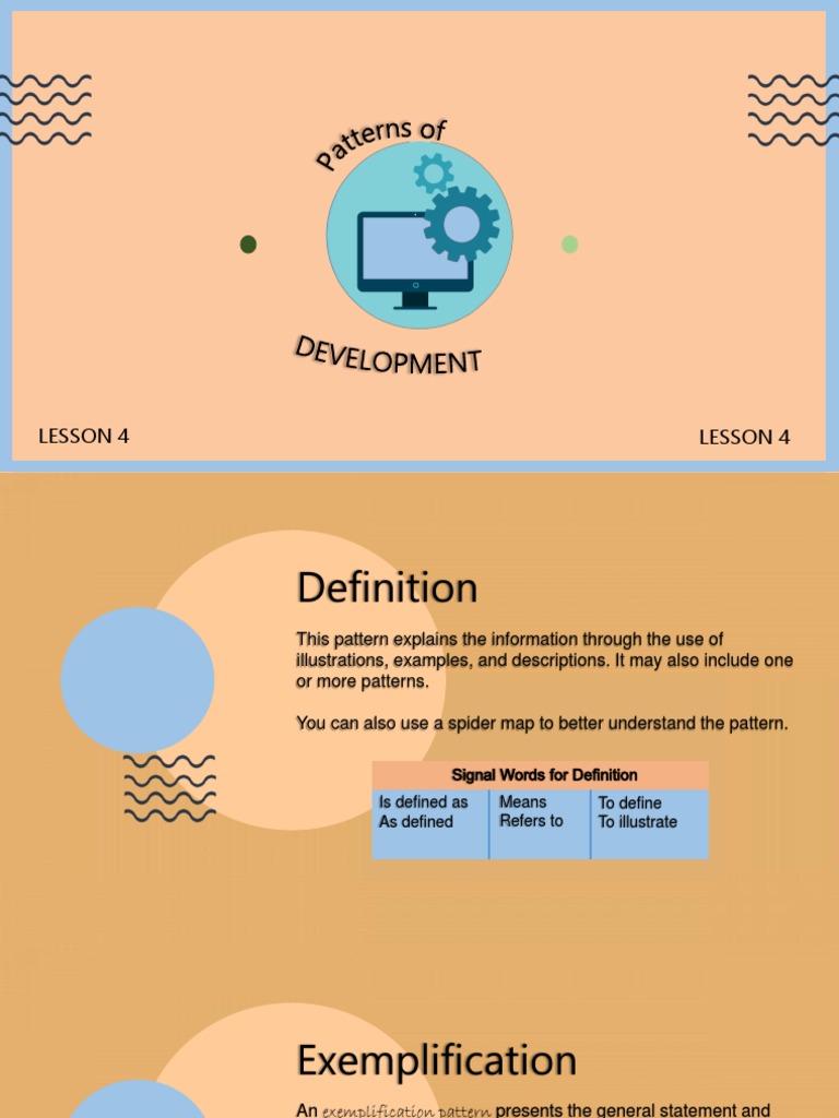 Lesson 4 Patterns of Development | PDF | Causality | Argument