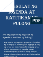 Katitikan NG Pulong (Example) | PDF