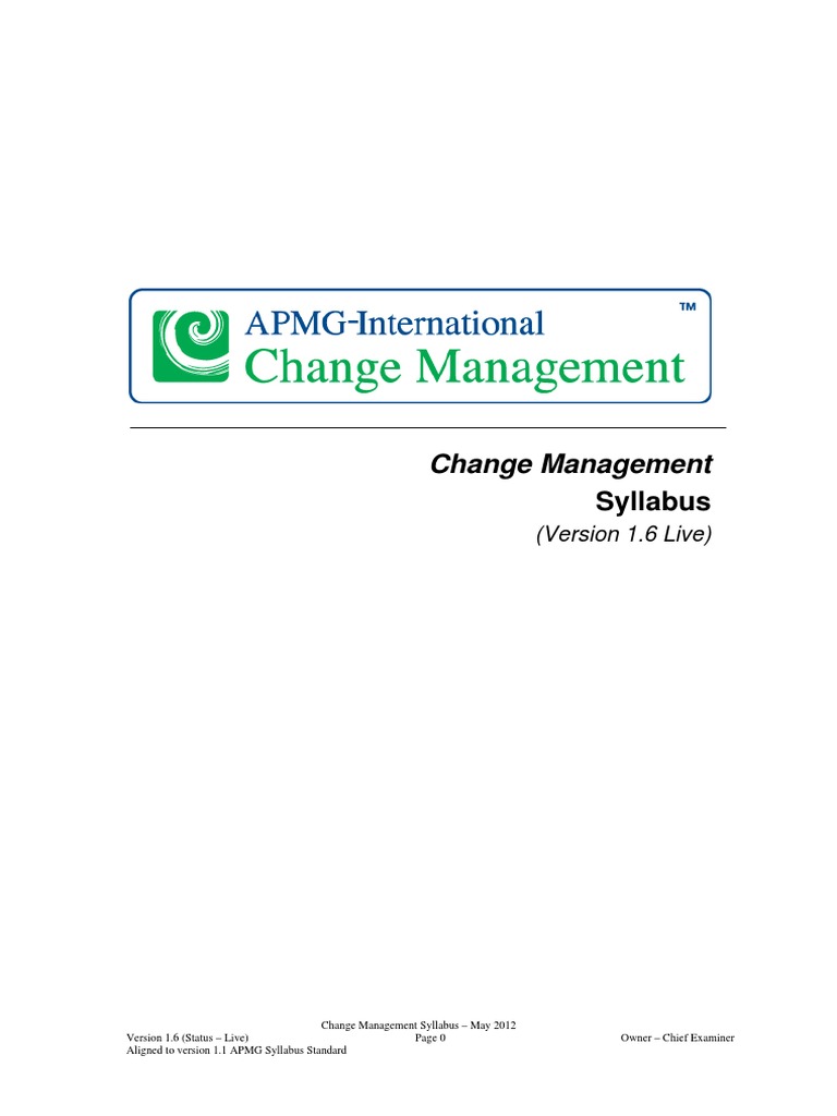 Change-Management-Syllabus - Individual Team Oz | PDF | Change ...