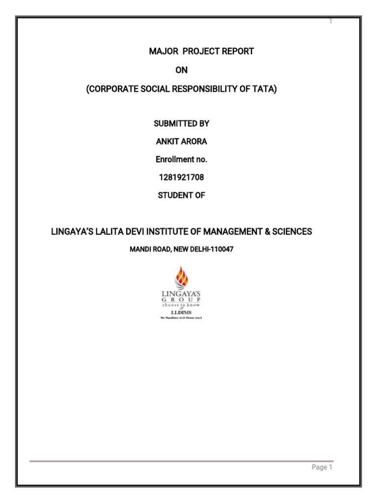 Tata PDF | Download Free PDF | Corporate Social Responsibility | Brand