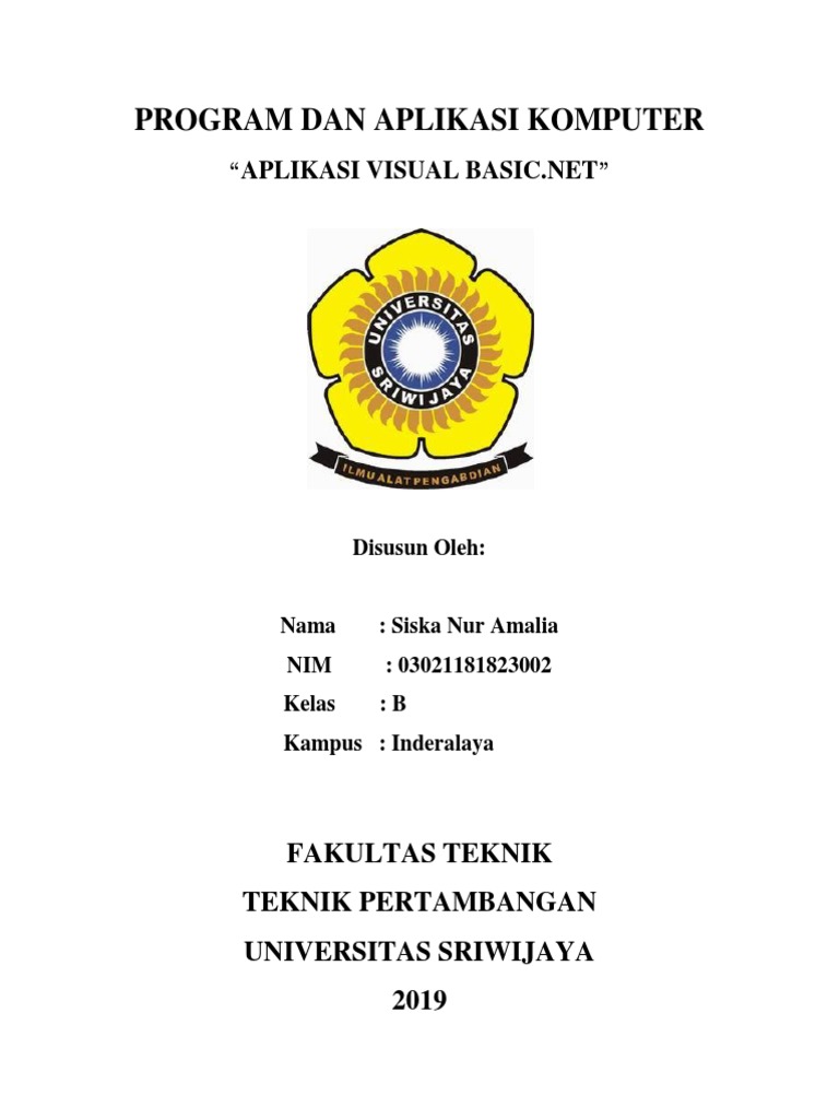 Program Dan Aplikasi Komputer Tugas 3 Pdf Computer Programming Logic 