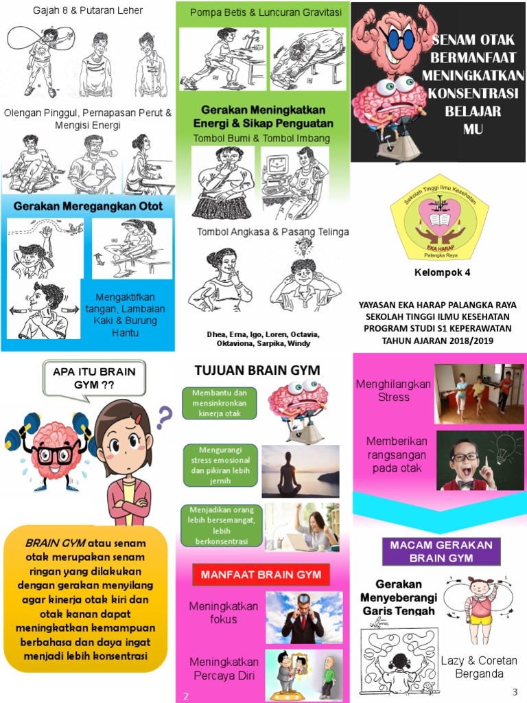 Leaflet Senam Otak | PDF