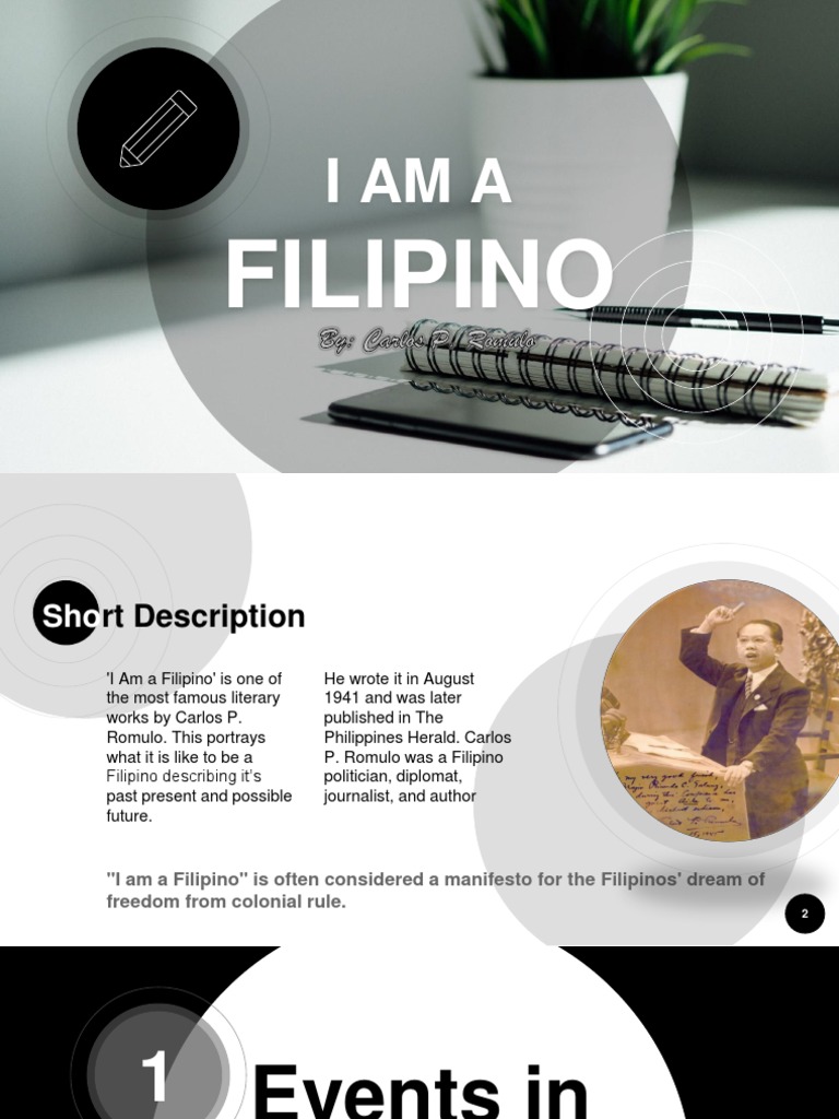 "I Am a Filipino: A Manifesto" | PDF | Philippines | Unrest