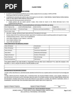 Sha Hcps Claim Form-2025 | PDF