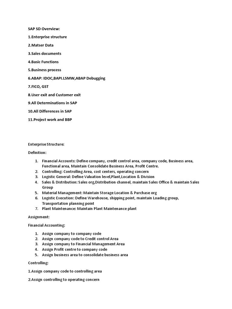 SAP SD End To End | PDF | Invoice | Pricing