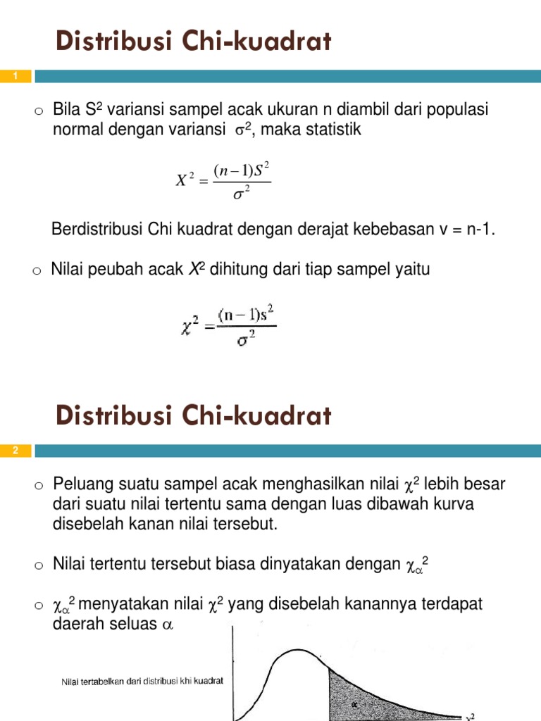 Distribusi Chi Squared | PDF
