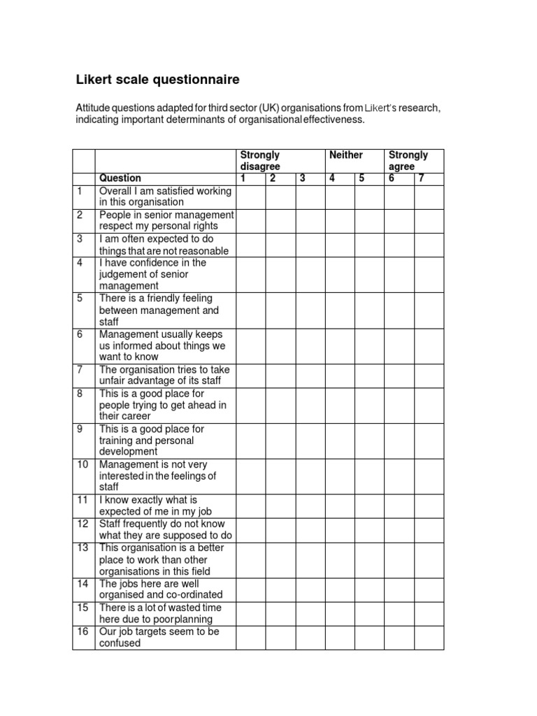 62215922-Likert-Scale-Questionnaire STAFF MOTIVATION | PDF | Likert ...