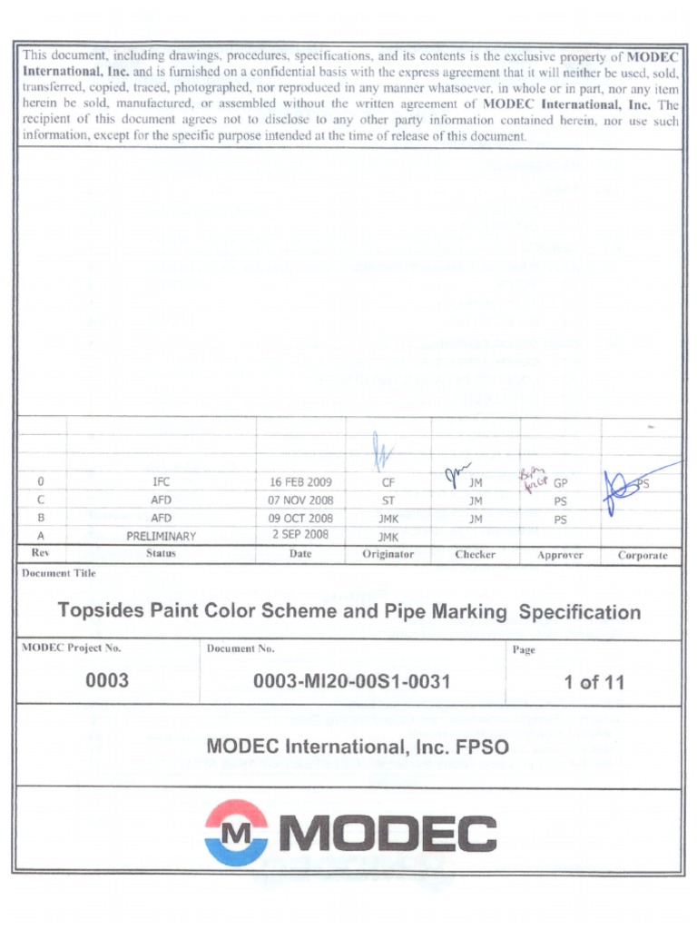 0003-MI20-00S1-0031 Topside Paint Color Scheme PDF | PDF | Deck (Ship ...