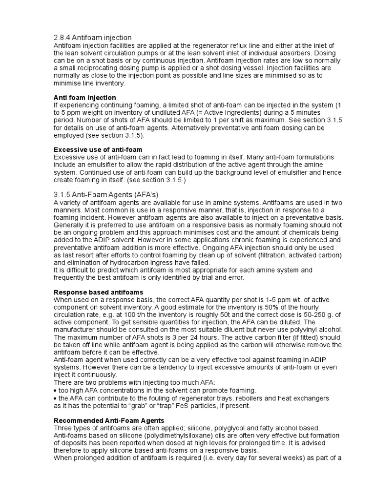 Antifoam Injection - Adip - Process - Operating - Manual - OP.99.20342 ...