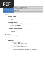 Grade 7 Lesson Plan On Heat | PDF | Electrical Resistivity And ...