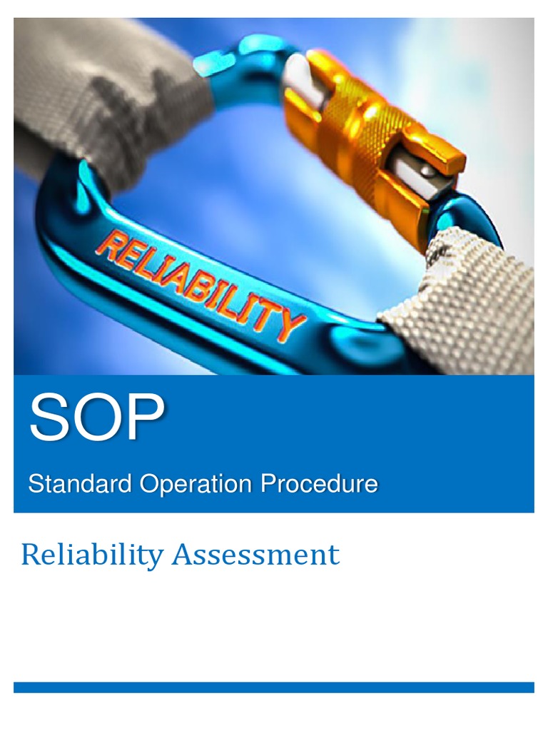 SOP - Reliability Assessment | PDF | Reliability Engineering | Systems Theory