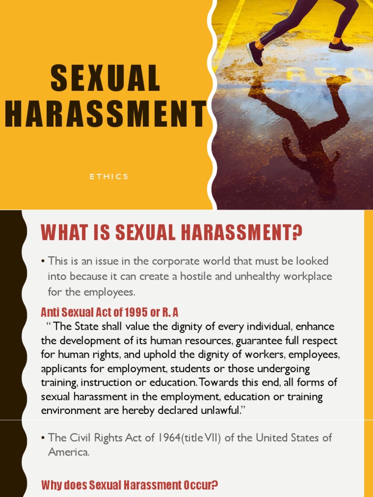 Ethics Sexual Harassment | PDF | Sexual Harassment | Rights