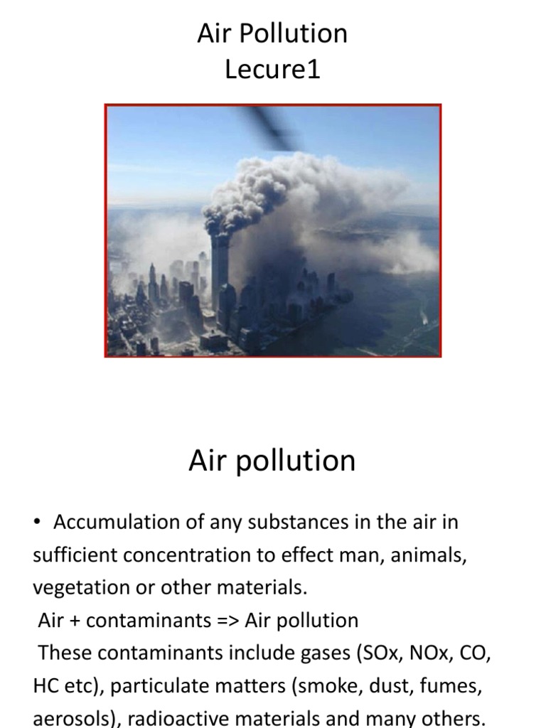 Overview of Air Pollution Sources | PDF | Particulates | N Ox