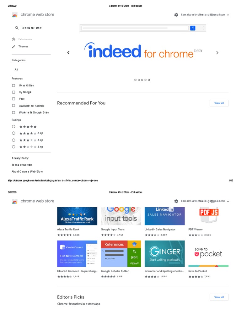 Chrome Web Store - Extensions | Download Free PDF | Internet | Multimedia