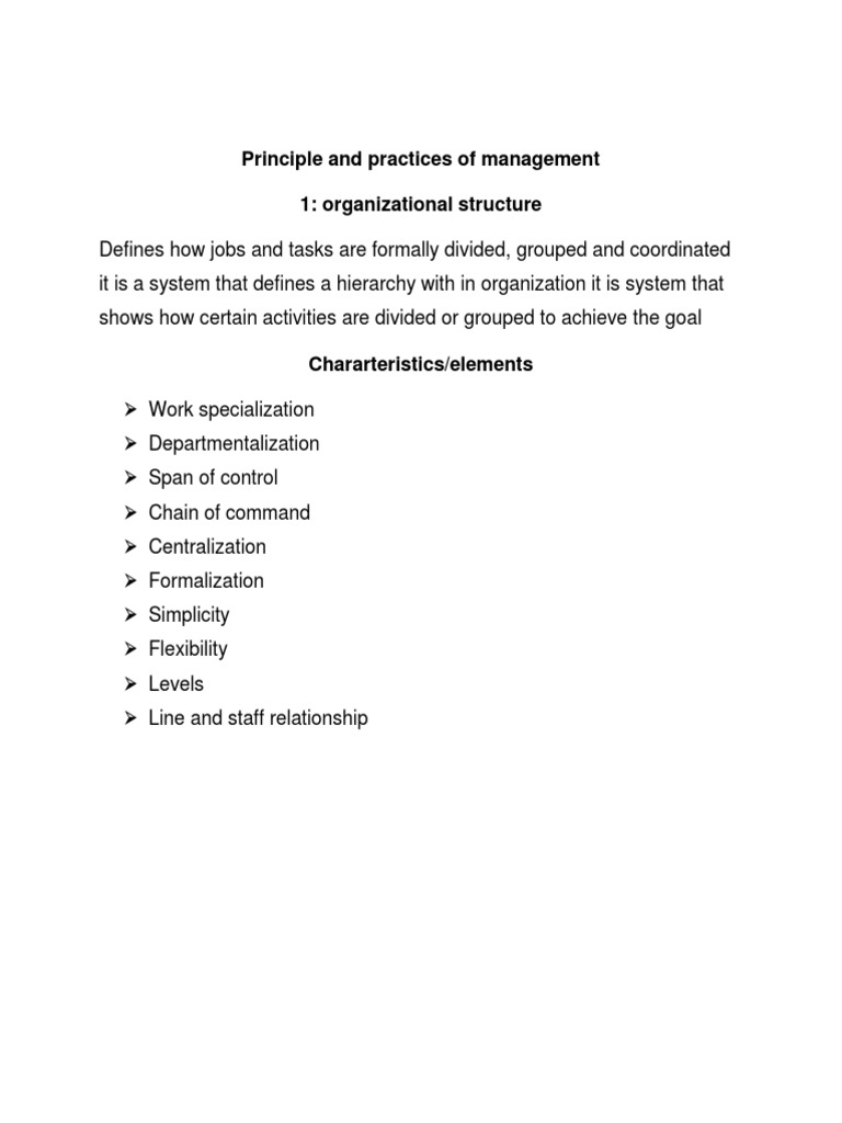 Principle and Practices of Management | PDF | System | Employment