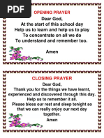 Prayer Before Class | PDF