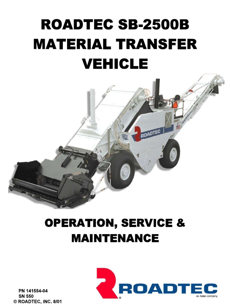 Roadtec SB-2500B MANUALSpdf PDF | PDF | Implied Warranty | Damages