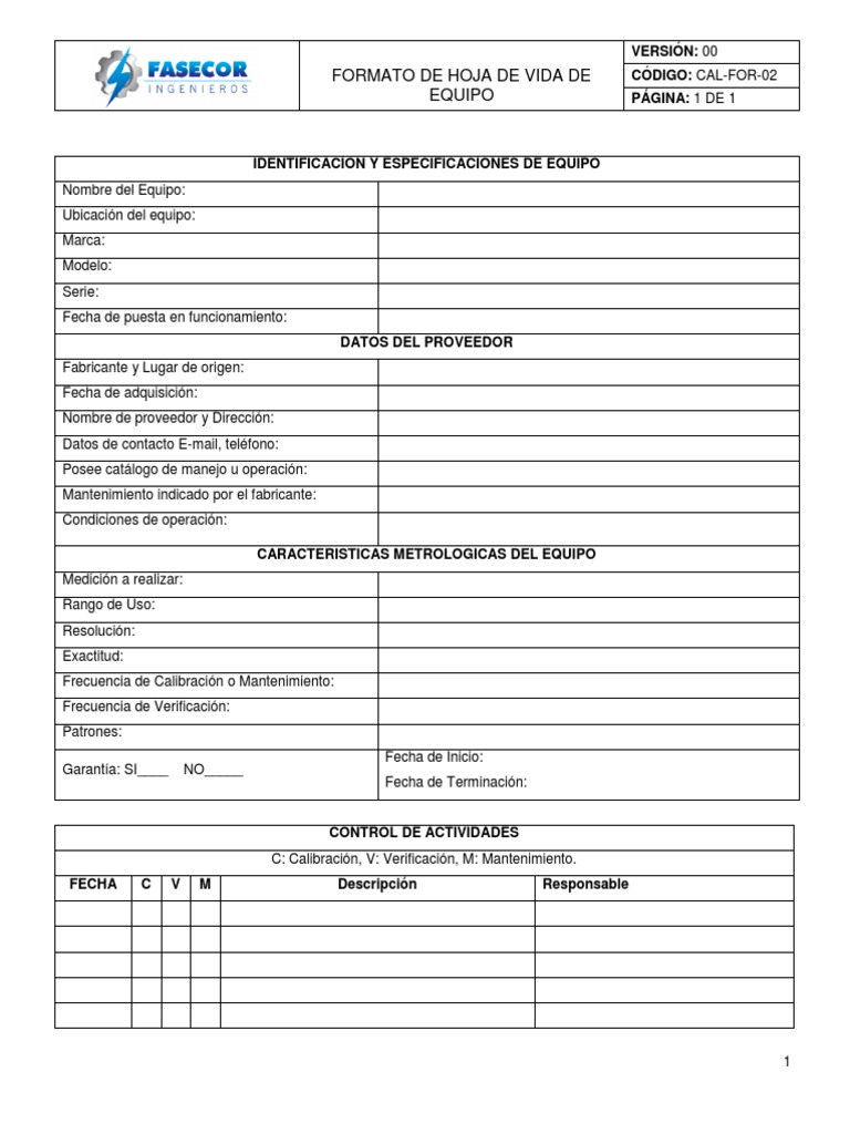 Formato de Hoja de Vida | PDF