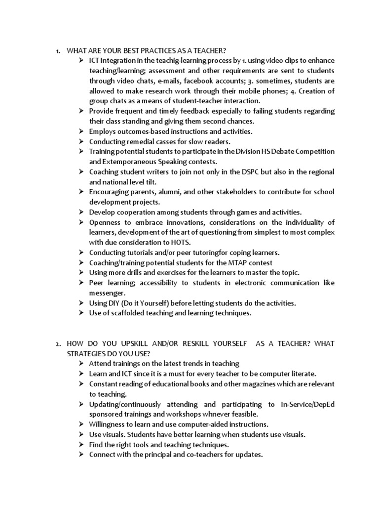 Best Practices | PDF | Educational Technology | Pedagogy