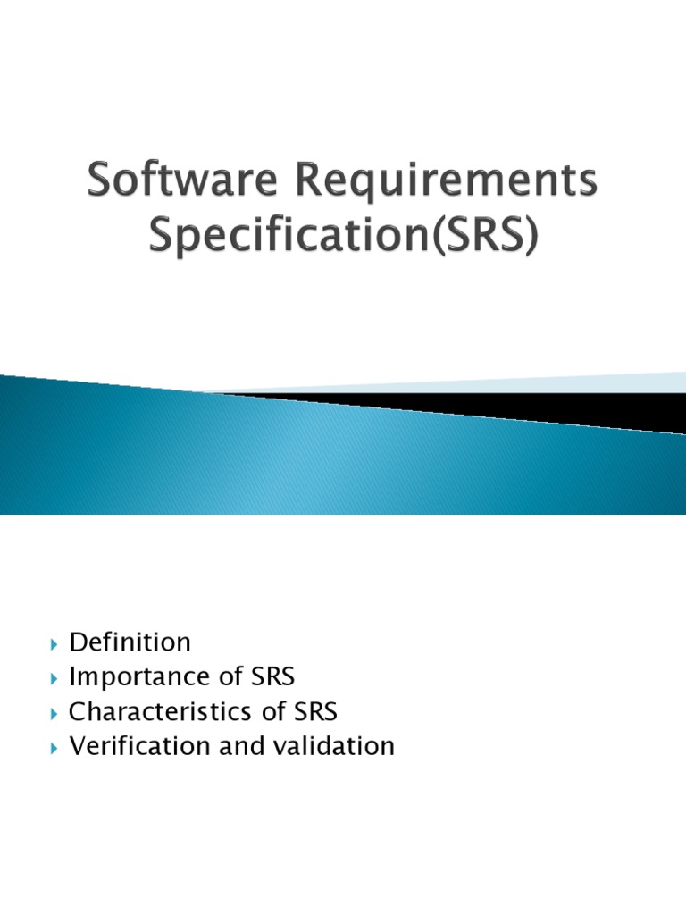 SRS | Download Free PDF | Specification (Technical Standard ...
