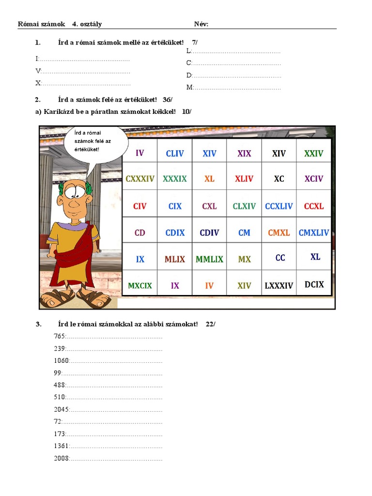 Római Számok | PDF