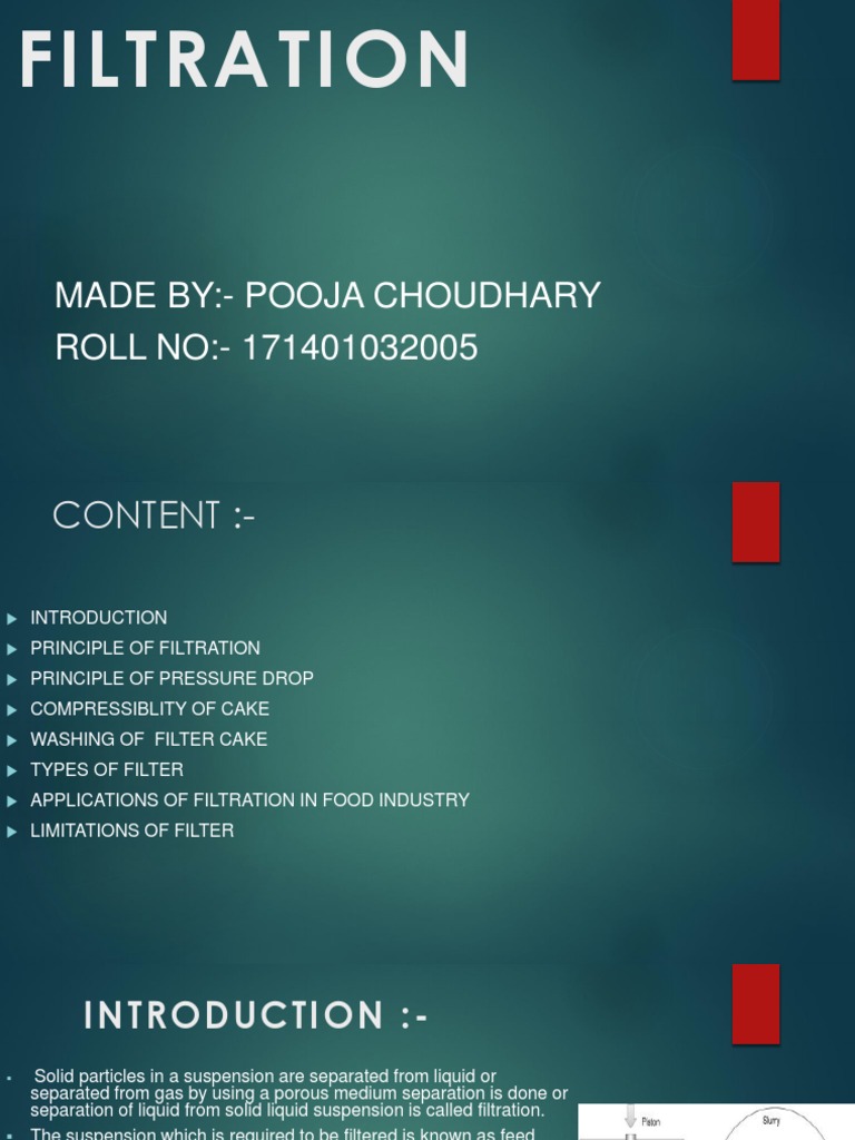 FILTRATION | PDF | Filtration | Membrane Technology