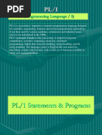 PL/I Programming Language Overview | PDF | Subroutine | Parameter ...