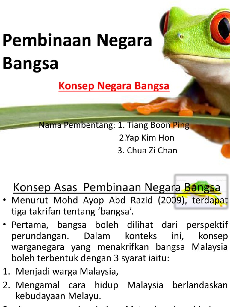 SJH 1104 m1 Konsep Negara Bangsa | PDF