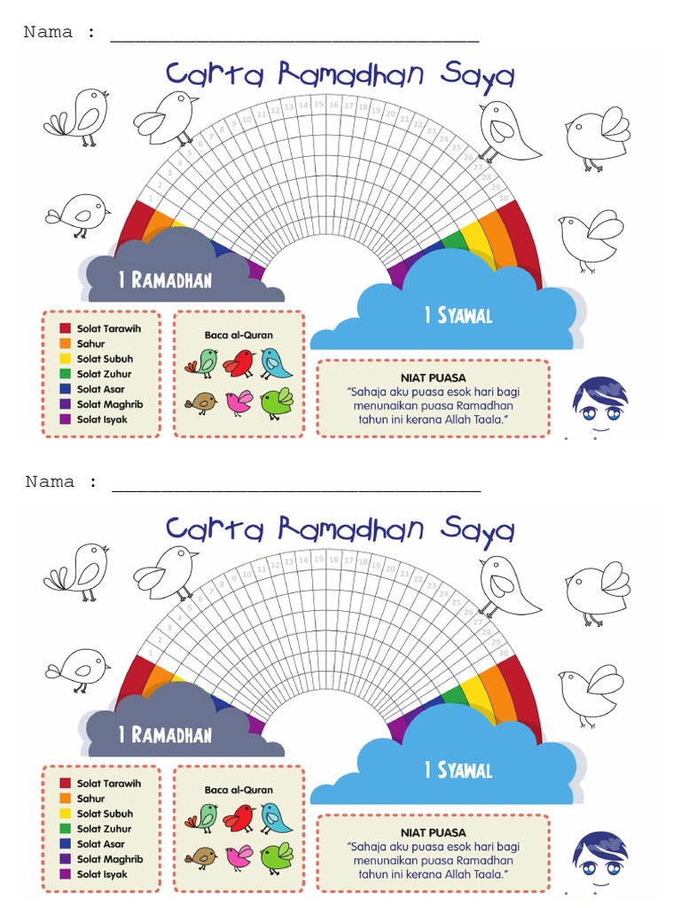 Carta Ramadan | PDF | Seni & Disiplin Bahasa