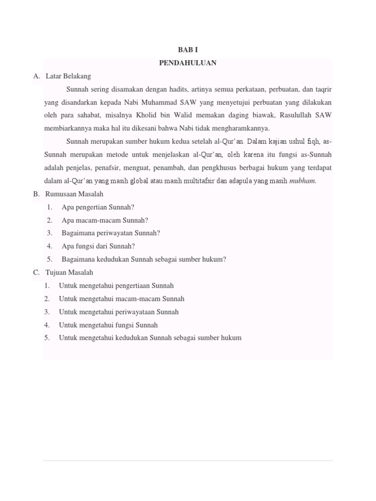 Apa Itu Sunnah | PDF
