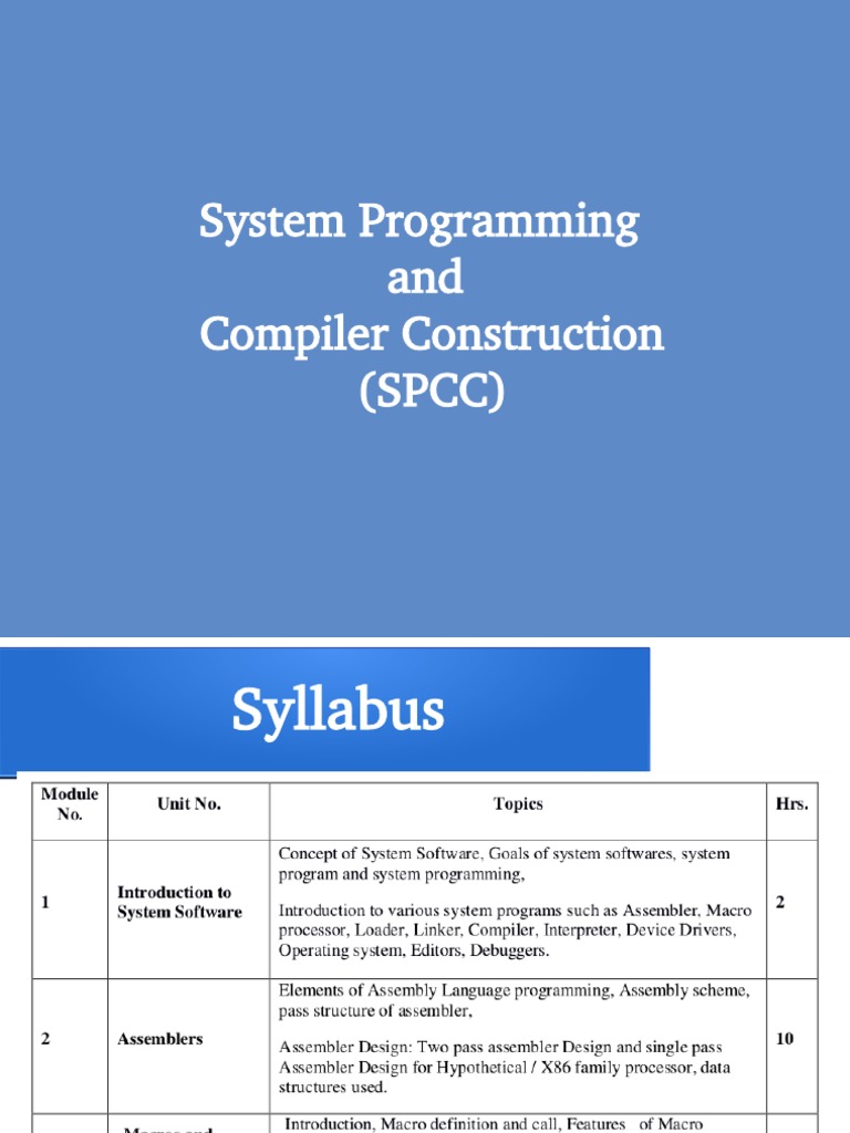 Module 1 System Programming | PDF | Computer Program | Programming
