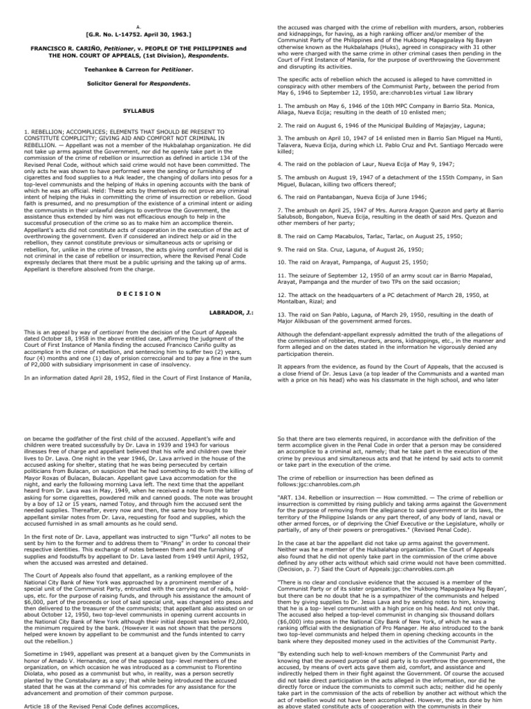 Criminal Law II Cases | PDF | Double Jeopardy | Judgment (Law)