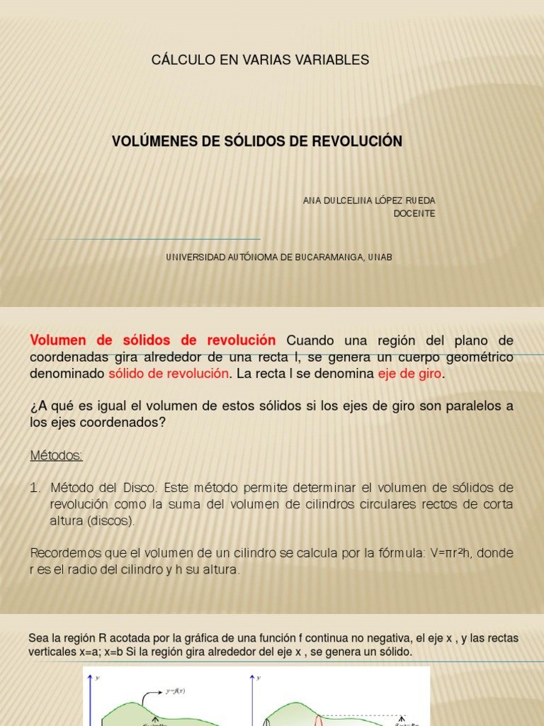 Volúmenes Sólidos | Descargar gratis PDF | Sistema de coordenadas ...