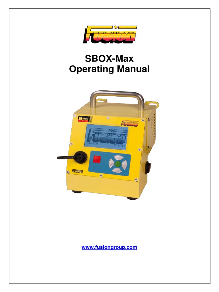 SBOX-Max Operating Manual | PDF | Menu (Computing) | Barcode